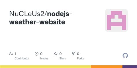 Github Nucleus2nodejs Weather Website