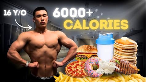 Worlds Strongest 16 Year Old Full Day Of Eating 6000 Calories Youtube
