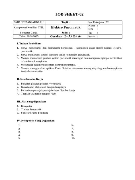 Job Sheet 2 Pdf