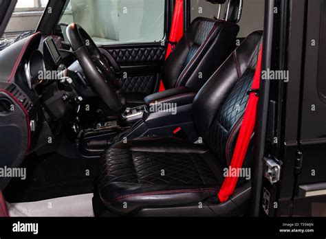 Novosibirsk Russia 04122019 The Interior Of The Car Mercedes Benz