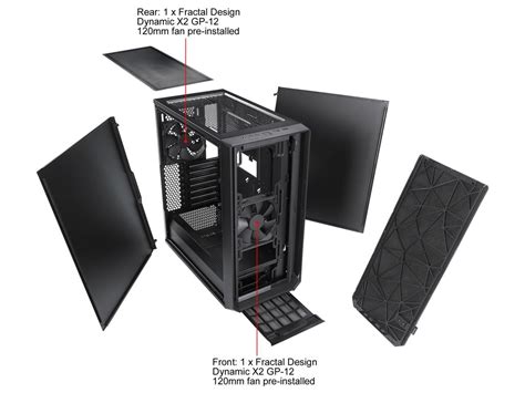 fractal design meshify c black atx high airflow compact mid tower