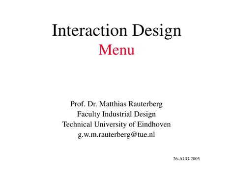 PPT Interaction Design Menu PowerPoint Presentation Free Download ID