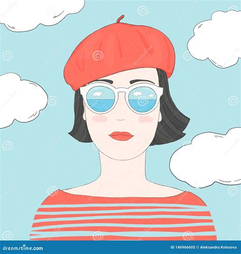 Girl Sun Glasses Short Hair Stock Illustrations 24 Girl Sun Glasses Short Hair Stock