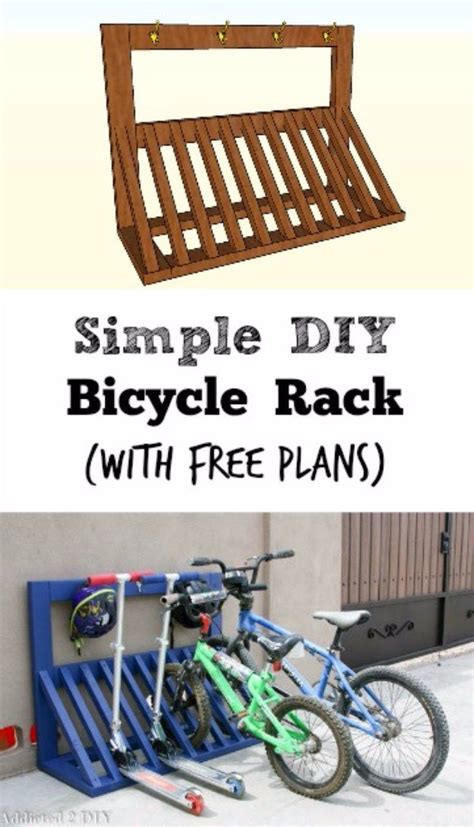 31 Diy Ideas To Organize The Garage Diy Garage Bicycle Rack Do It