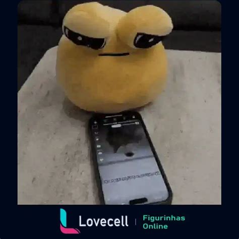 Figurinha Pelúcia Do Pou Se Assistindo Para Whatsapp Lovecell