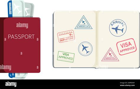 Airport Boarding Pass Stock Vector Images Alamy