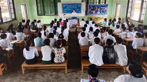 လဲချားမြို့နယ် အ လ က ၁ ကျောင်းတွင် မူးယစ်ဆေးဝါးအန္တရာယ