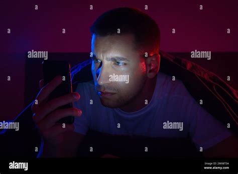 The Guy Got A Security Alert On His Phone Alarm Button Danger Security Warning Apartment