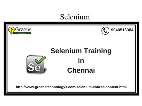 PPT Selenium Training In Chennai PowerPoint Presentation Free Download ID