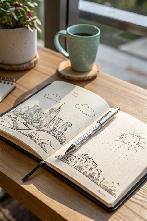 15 Creative Notebook Drawing Ideas To Try Moss And Twine