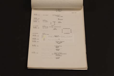 The Prop Gallery Dialogue Script