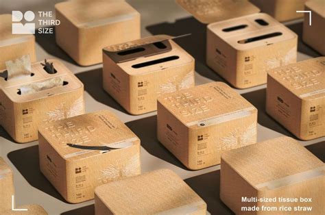Sustainable Tissue And Box Utilizes Rice Straw Material Yanko Design