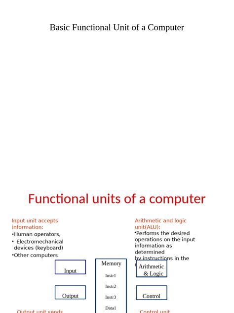 Basic Functional Unit Of A Computer Pdf
