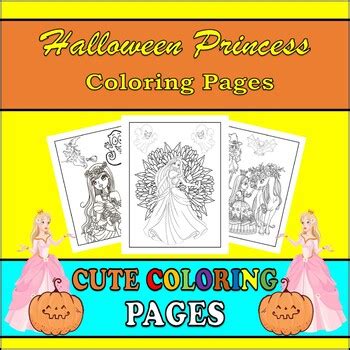 Disney Princess Halloween Coloring Pages