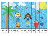 Skip Counting Puzzles By Teach Simple