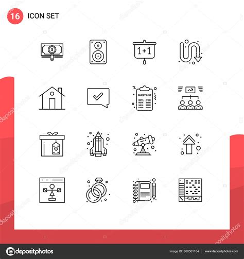 User Interface Outline Pack Modern Signs Symbols Turning Directional
