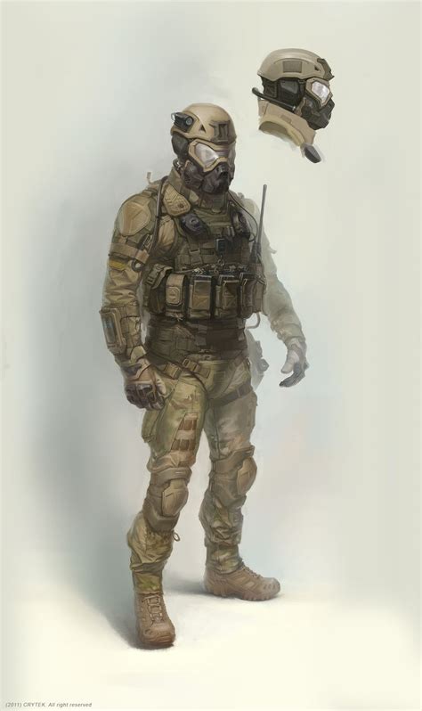 My Concept Art For Crytek Us Future Soldier Combat Armor Sci Fi