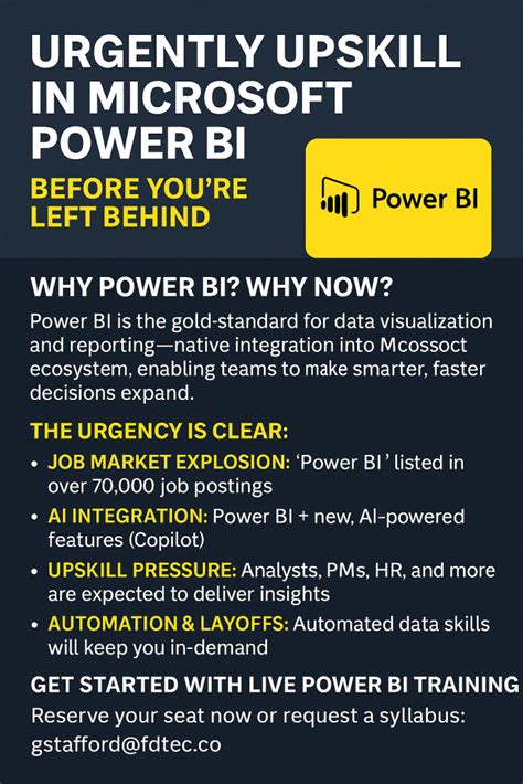 Why You Should Urgently Upskill In Microsoft Power Bi — Before Youre
