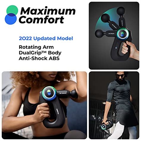 Reathlete Deep4s Percussive Therapy Device Massage Gun For Muscle Treatment Handheld