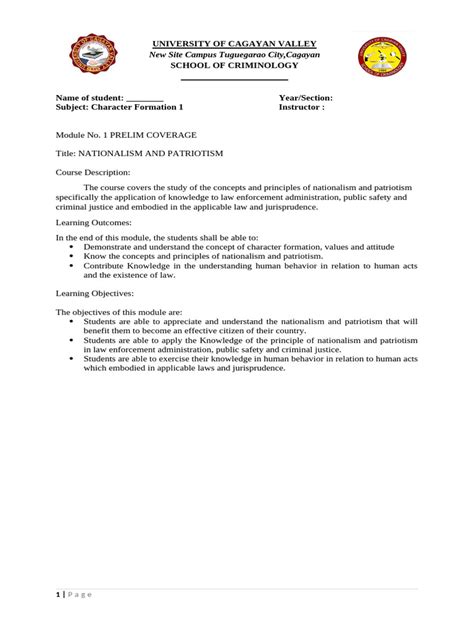 Cflm Prelim Coverage Pdf Nationalism Patriotism