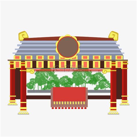 古代府衙建筑景观素材图片免费下载 千库网