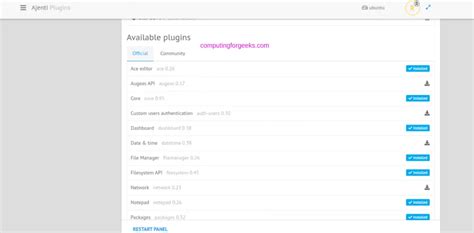How To Install Ajenti Control Panel On Ubuntu ComputingForGeeks