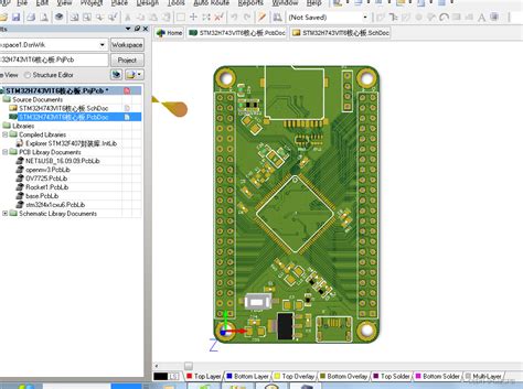 基于stm32h743vit6单片机最小系统核心板硬件（原理图pcb封装库）工程文件，ad09设计工程文件stm32h743vit6原理图 Csdn博客