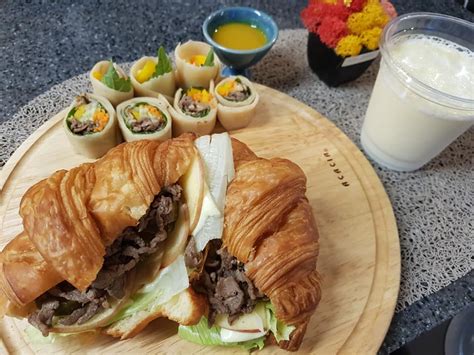 청년공간 이음 요리교실 두 번째 시간~ 메뉴 불고기크로와상 샌드위치 재료 소고기 크로와상