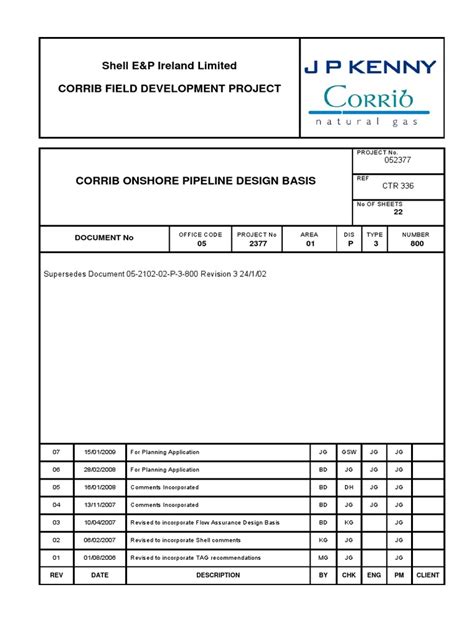 appendix 2 onshore pipeline design basis pdf pipeline transport