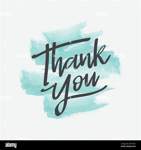 Thank You Handwritten Thank You Calligraphy Sign Thank You Card