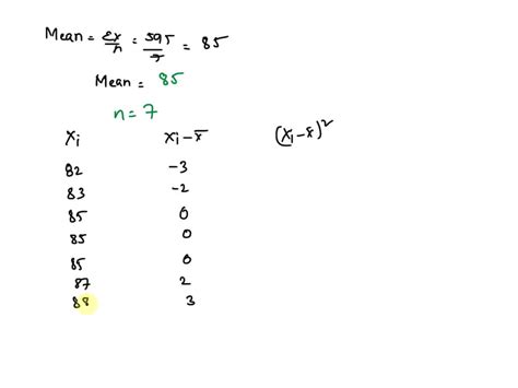 SOLVED Texts Purpose To Practice Calculating The Mean And Standard Deviation SD Of A Set Of