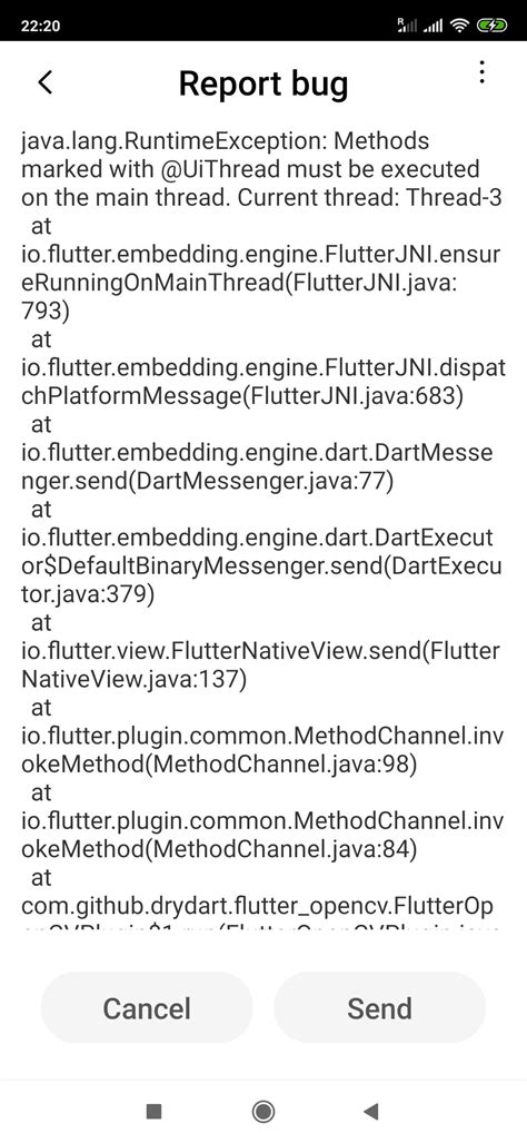 Multithreading Flutter Platform Channels Invoke Channel Method On Android Hangs The Ui