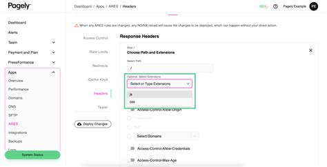 Setting Response Headers In Atomic Pagely® Supportops