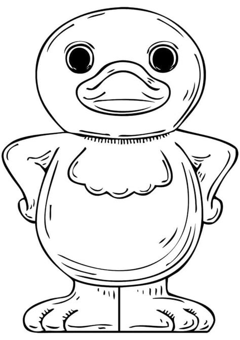 Dibujar Patito Sencillo Gratuito Para Colorear Imprimir E Dibujar