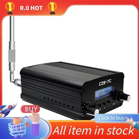 Cze 7c 7w Long Range Fm Transmitter Conference Stereo Fm Transmitter For Drive In Church School