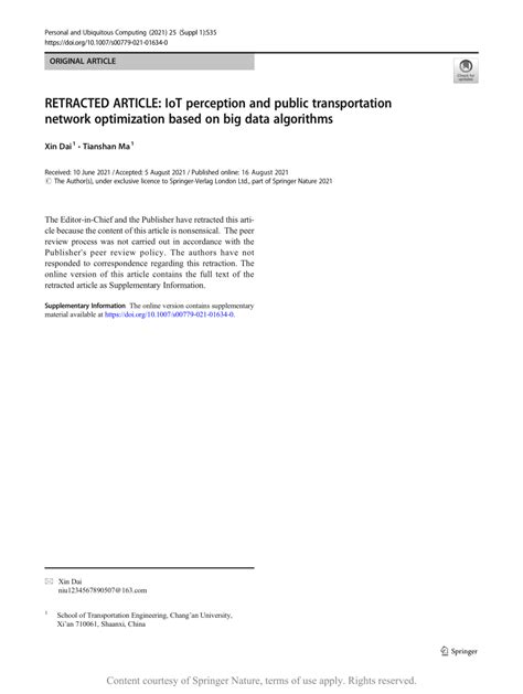 Iot Perception And Public Transportation Network Optimization Based On