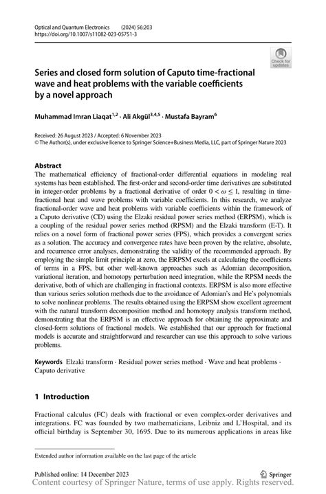 Series And Closed Form Solution Of Caputo Time Fractional Wave And Heat Problems With The