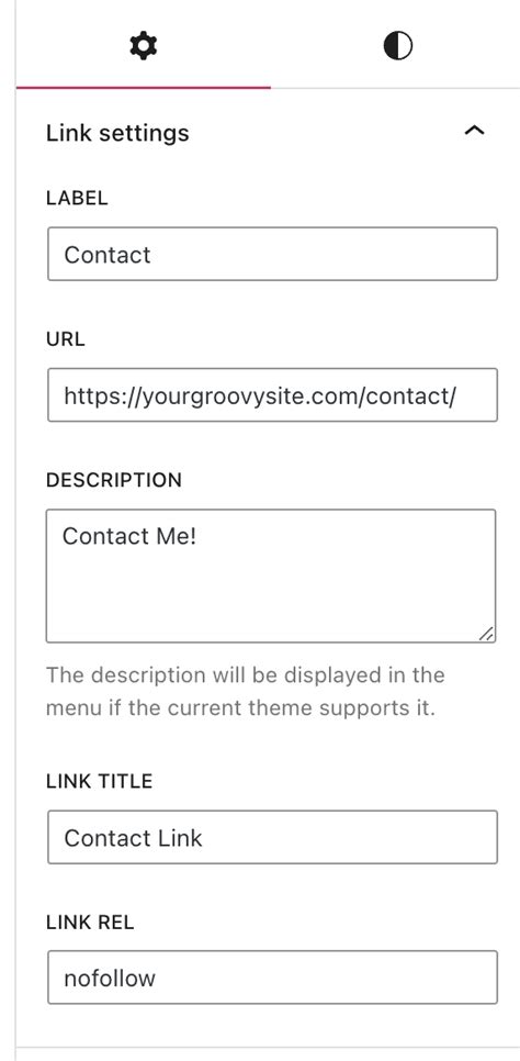 Navigation Block Support