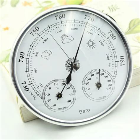 Temperature Humidity Atmospheric Pressure Monitor Meter 3 In 1 Weather Station Household