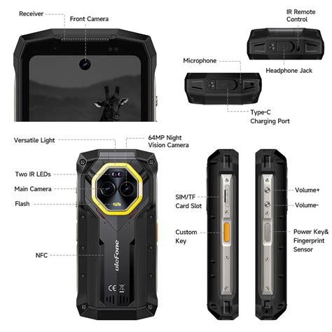 Ulefone Armor Mini Pro Android G Mah Gb Ram Gb Cep Telefonu Ulefone