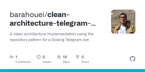 Github Barahoueiclean Architecture Telegram Bot A Clean Architecture Implementation Using