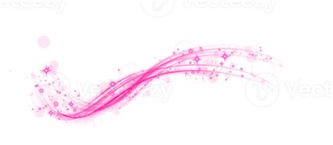 Pink Magic Spirals With Sparkles Pink Light Effect Glitter Particles