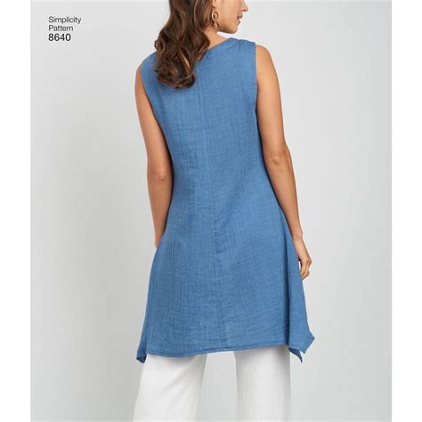 Simplicity Pattern 8640 Womens Plus Size Dress Or Tunic Patterns