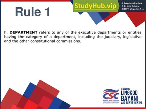 Rules On Administrative Cases In The Civil Service Raccs Ppt