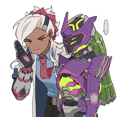 Symmetra And Lifeweaver Overwatch And More Drawn By Dengcio Danbooru