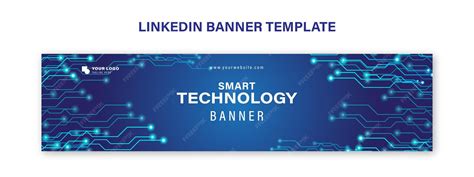 Premium Vector Technology Linkedin Banner Template