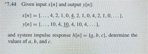 Solved 744 Given Input X N And Output Y N