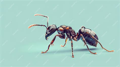 Premium Photo This Image Is Of A Black Ant It Has Six Legs Two