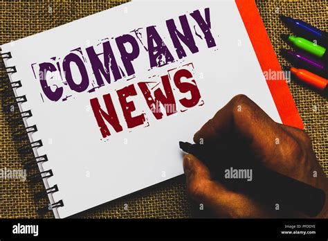 Word Writing Text Company News Business Concept For Latest Information And Happening On A