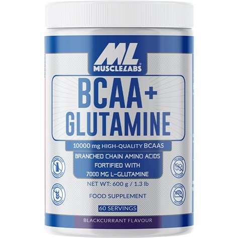 Bcaa Glutamine Blackcurrant Usa Musclelabs